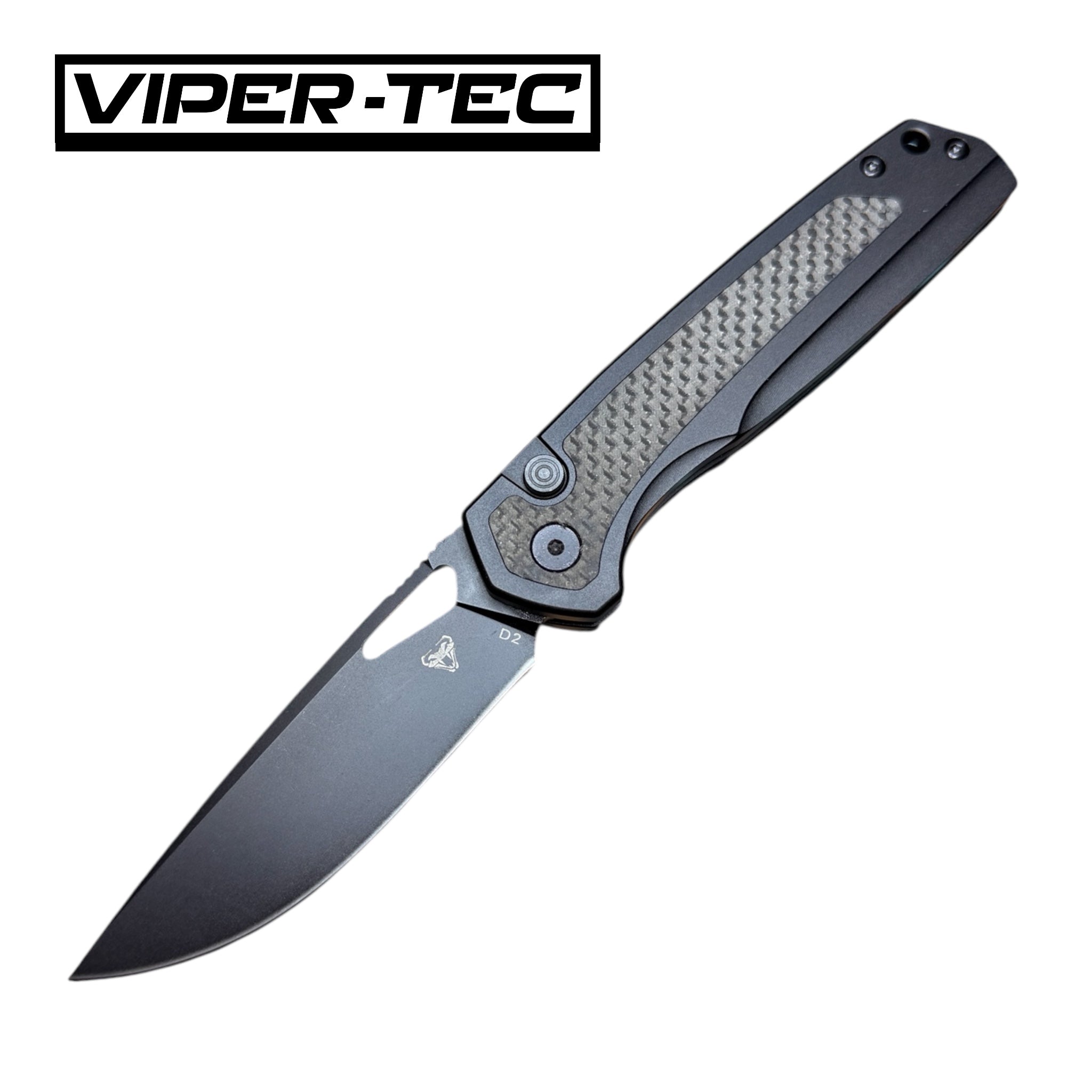 VT Specter D2 Automatic Switchblade Knife – Carbon Fiber EDC