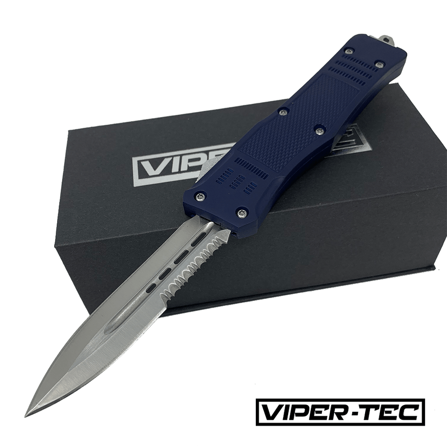 Blue Dual Action Phantom OTF Knife