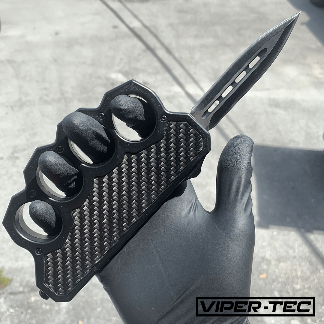 Brass Knuckles Folding Knife